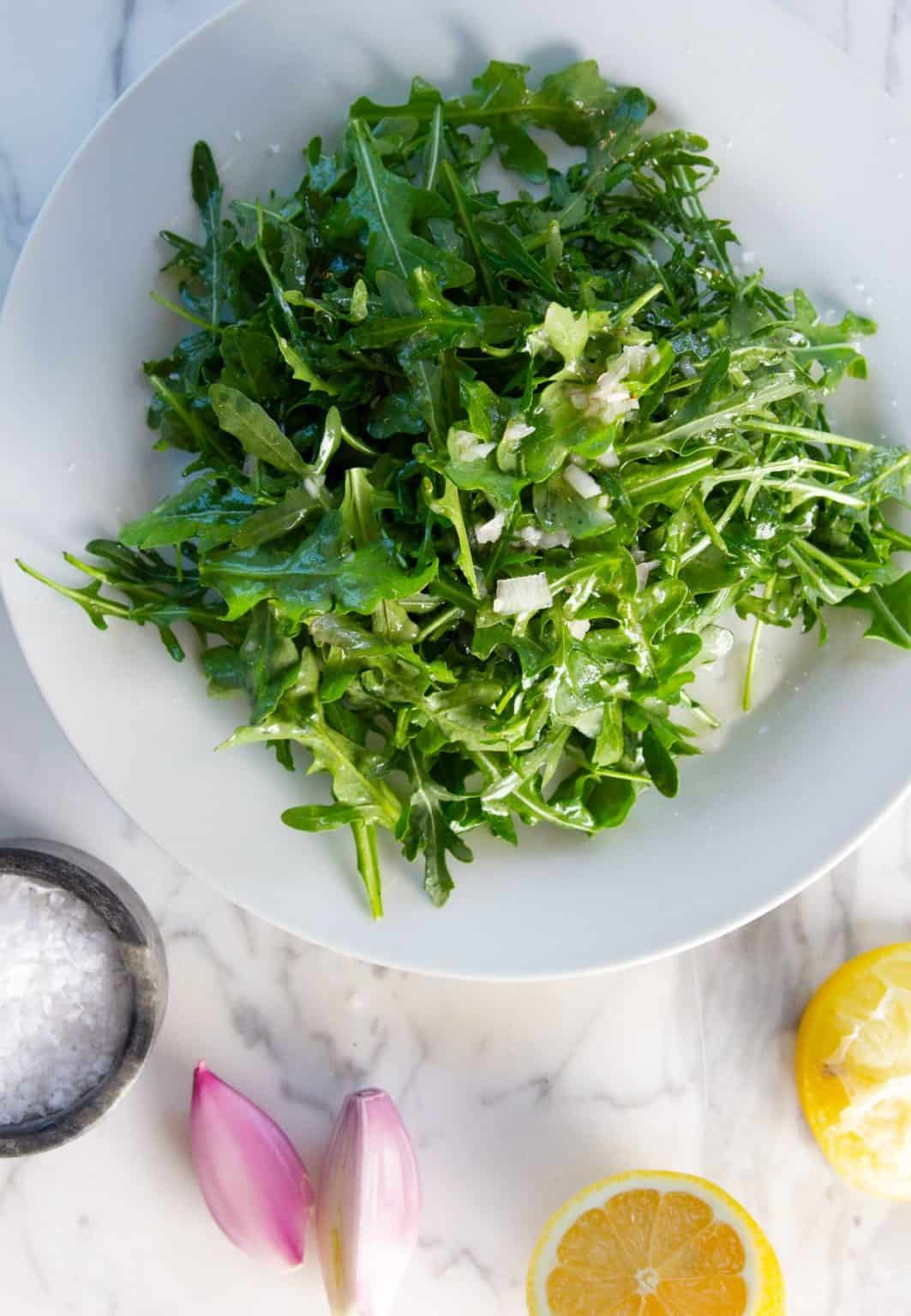 Arugula Salad with Lemon & Olive Oil – Vegetarian Recipes for Mindful ...
