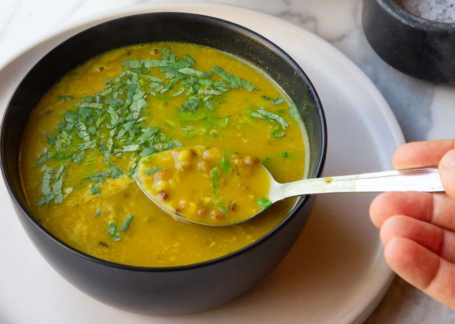 Mung Bean Soup Recipe – How to Make Hearty Green Soup – Vegetarian ...